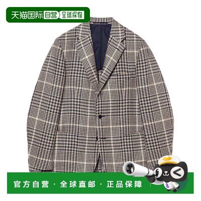 1h可退 日本直邮Stile Latino 男装 混纺面料 格伦格纹 西装外套