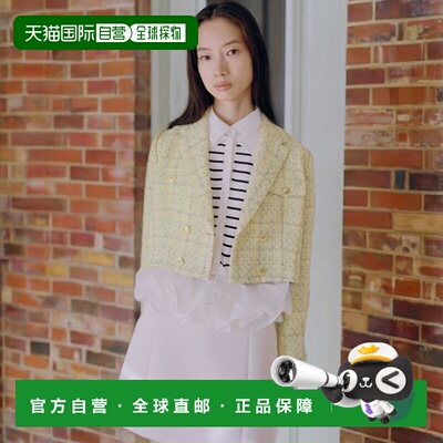 日本直邮Barrie 黄色粗花呢夹克
