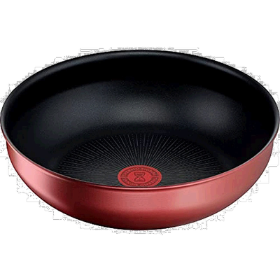 【日本直邮】T Fal特福 深型中华炒锅 26cm IH对应 L38377 红色