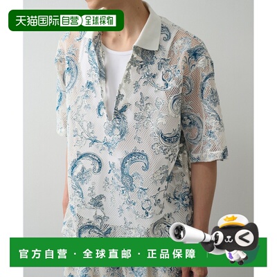 1h可退 日本直邮TAAKK 男装 半袖斯基珀衬衫｜法式托伊勒印花设计