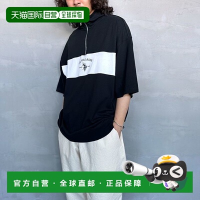 1h可退 日本直邮U.S.POLO ASSN. 男士 半拉链短袖T恤 PLM42217IN-