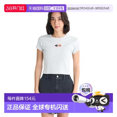 日本直邮ROXY FUN & ALIVE 短款半袖T恤 [25SURST25205]