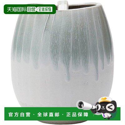 【日本直邮】信乐烧 hechimon 花瓶 大号 手柄白水色 MR-1-2547