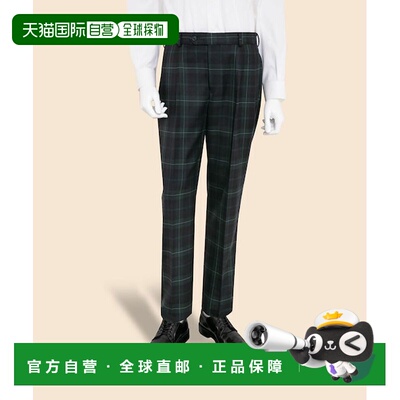 日本直邮Brooks 羊毛斜纹布预褶长裤 Traditional 580324762 黑色