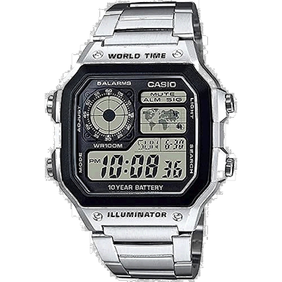 【日本直邮】CASIO卡西欧 手表 AE-1200WHD-1AV 时尚皮带