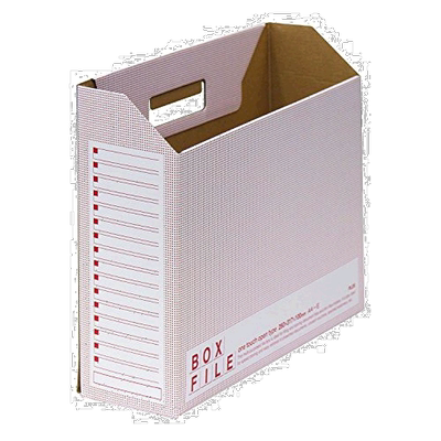 【日本直邮】普乐士文件收纳盒Economy10册 A4横 背宽100mm 红553