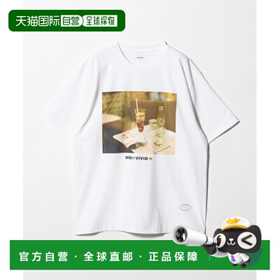 日本直邮TANGTANG 男士 纯棉T恤 GASATANG系列HIBI÷VIVID印花款
