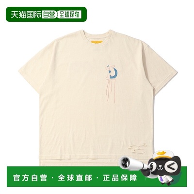 1h可退 日本直邮DISCOVERED男女同款宽松损坏加工半袖T恤 联名设l