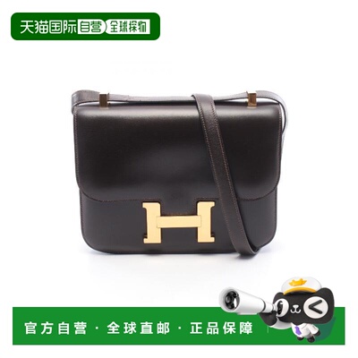 日本直邮中古Hermes爱马仕女包B级9新Constance 23 康康包23牛皮