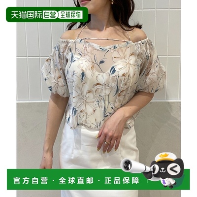 1h可退 日本直邮eimy istoire 女士花卉印花露肩上衣 11232105290