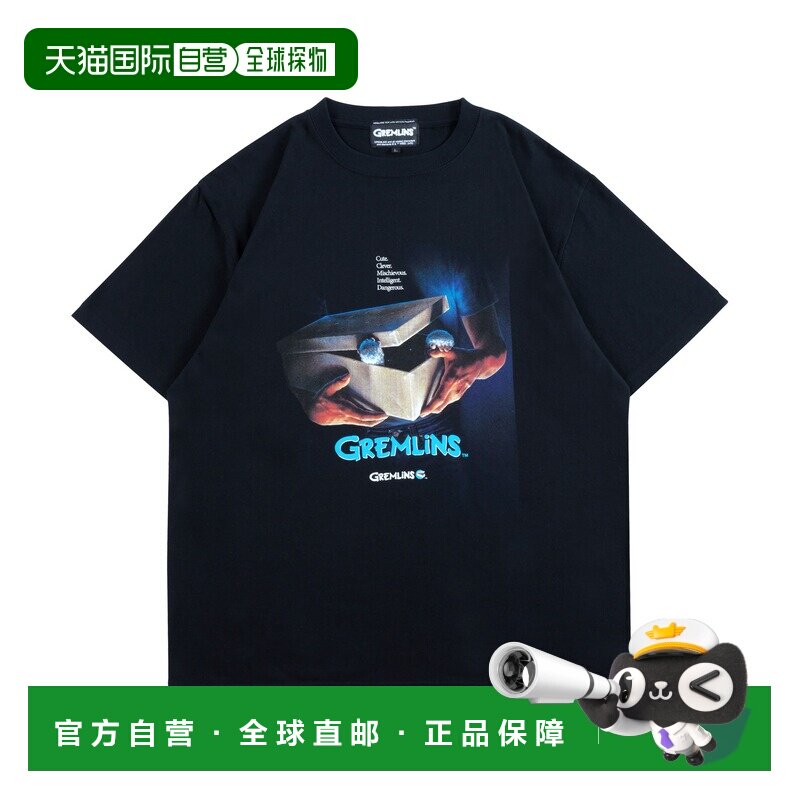1h可退 日本直邮MEDICOM TOY 男装 MLE GREMLINS联名短袖T恤 全棉