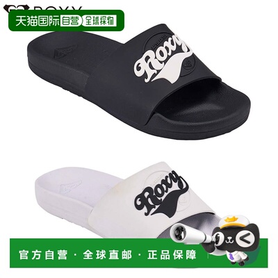 日本直邮Roxy 女士凉鞋 Shower Shower 徽标学院风软垫凉鞋 ROXY