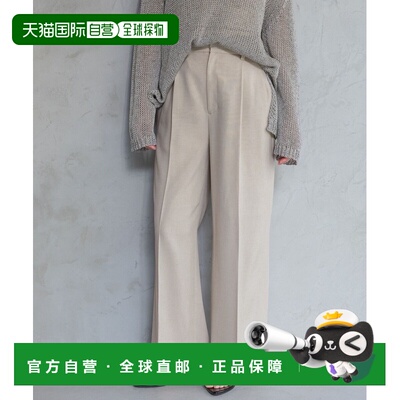 日本直邮A part by 女装 多功能 仿麻质感 直筒裤 后松紧腰设计 6