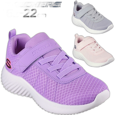 日本直邮SKECHERS BOUNDER-COOL CRUISE低帮网布儿童休闲鞋女童运