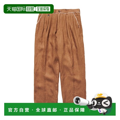 1h可退 日本直邮uniform experiment 男女同款 原创亚麻面料 双褶