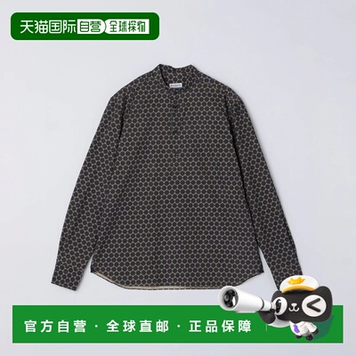 日本直邮SHIPS Errico Formicola 奖章印花灯芯绒立领上衣套头衫