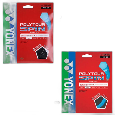 日本直邮硬网球 YONEX 男女款Polytour Spin 120 网球装备肠线 YO