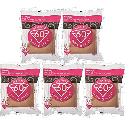 【日本直邮】HARIO V60用咖啡滤纸 01M 500张装 VCF 01 100M