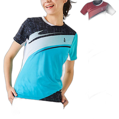 日本直邮GOSEN T2343 女式比赛衬衫网球羽毛球服上衣短袖吸汗快干