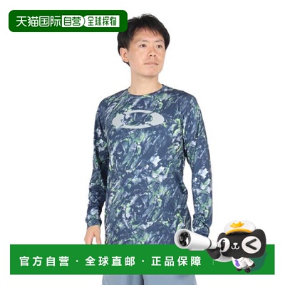 日本直邮OAKLEY 野球 Striking Qd 长袖图形T恤 6.0 FOA40710 棒T
