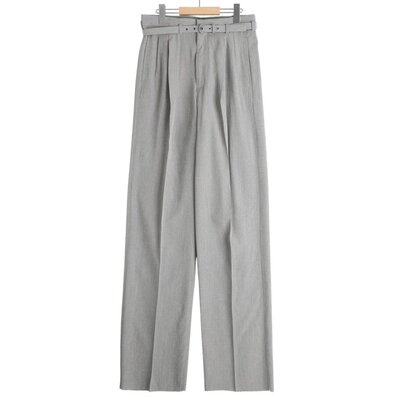 1h可退 日本直邮FUMIKA_UCHIDA 女士 亚麻混纺双褶阔腿西裤 XPT00