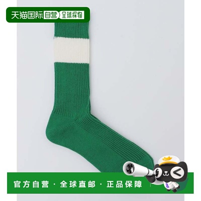 日本直邮ANONYMOUS 袜子 绿色 条纹休闲