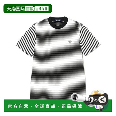1h可退 日本直邮BEAMS FRED PERRY 细条纹T恤