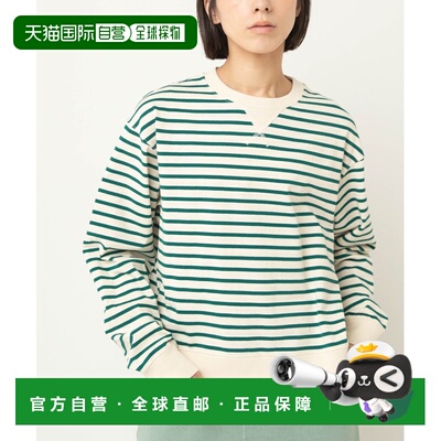 日本直邮RNA-N 女装 宽松短款 半袖T恤 侧缝条纹设计 IM2596/m259