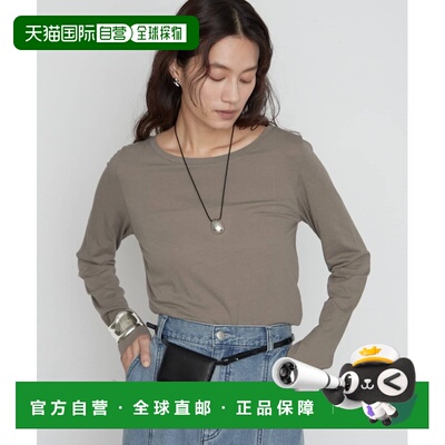 1h可退 日本直邮Loungedress 女装 亨利领铜氨棉T恤 LDZ1062106A0