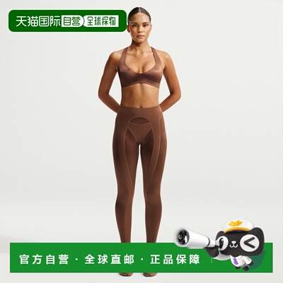 日本直邮Nike/耐克NikeSKIMS 缎面高腰66cm紧身裤 IV6690