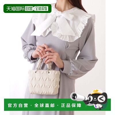 日本直邮Lace Ladies 连衣裙 荷叶领 长袖 灰色
