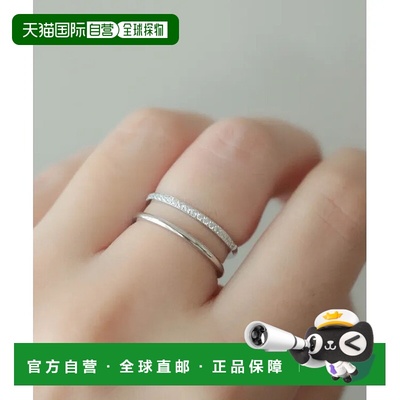 1h可退 日本直邮ebine 女士Zirconia Combi戒指 金属过敏适用 316