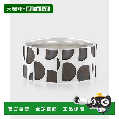 日本直邮Paul Smith 男士 Cut Up Dots 熏黑圆点艺术风戒指 25092