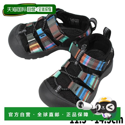 日本直邮KEEN Newport H2 (TOTS) 凉鞋Raya 黑色 (1026037)非常适