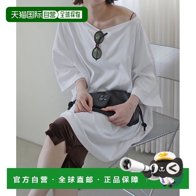 1h可退 日本直邮SLOBE IENA 女装 别注大版T恤 透肤麂皮感 leggin