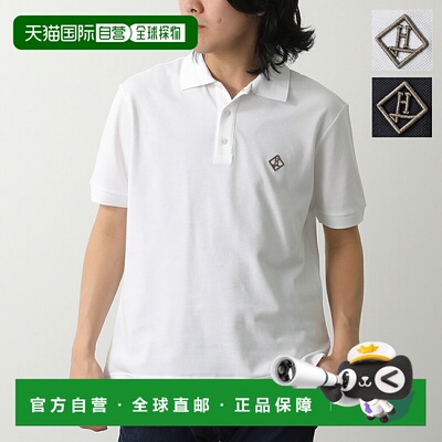 日本直邮HERNO Polo 衫 JPL00135U 54005 男士棉质珠地网眼短袖徽