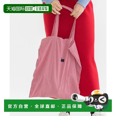 1h可退 日本直邮nop de nod 女士格纹便携折叠手提包 1095040027