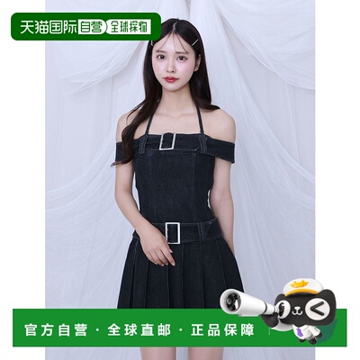1h可退 日本直邮EATME 女士双带牛仔连衣裙 342530304601a字裙