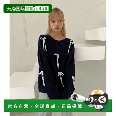 日本直邮MORE self LOVE 女装 宽松设计 针织衫 蝴蝶结装饰 54540