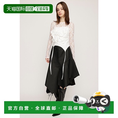 日本直邮SLY 随机下摆皮革中裙 [SL3994EW029491] 多色裙子半身裙