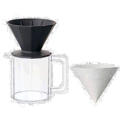 【日本直邮】KINTO咖啡用品ALFRESCO咖啡壶套装4杯黑色20733