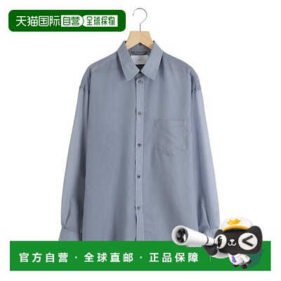 1h可退 日本直邮SUGARHILL 男士宽松条纹透视衬衫 2541000507