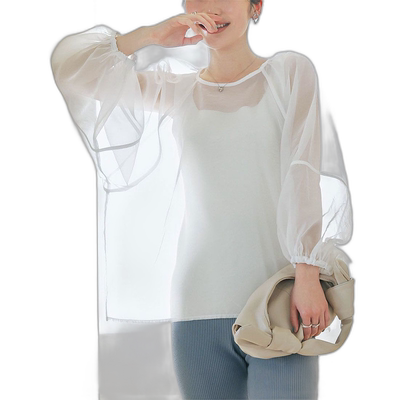 【日本直邮】KOBE LETTUCE 女士 泡泡袖衬衫・衬衫女用