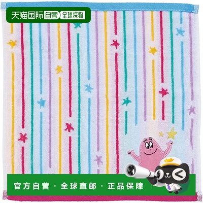 【日本直邮】丸真 Barbapapa Twinkle 手帕 Barbapapa 棉质手帕 5