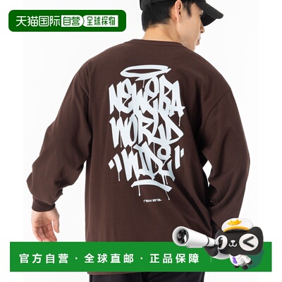 日本直邮NEW ERA 男女同款 长袖T恤 Oversized版型 涂鸦风Logo 15