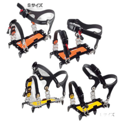 日本直邮EVERNEW EBY014 男式女式 6 爪冰爪攀岩装备登山冰爪钉鞋