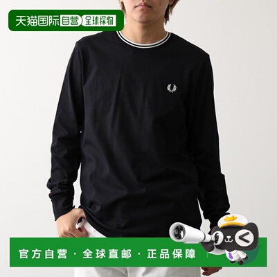 日本直邮FRED PERRY TWIN TIPPED 长袖T恤 M9602 男士女士 棉质