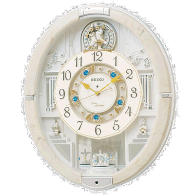 日本直邮SEIKO精工音乐报时挂钟时尚创意欧式高档钟表走时时钟