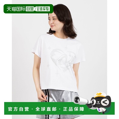 日本直邮NERDY 女士闪亮爱心短袖T恤 [NE8621EW001079]