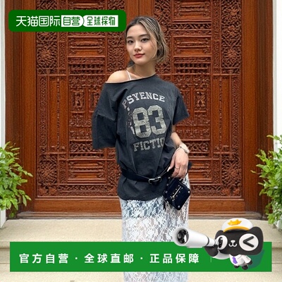 1h可退 日本直邮WHO'S WHO gallery 女士一字肩印花T恤 WWZ105130